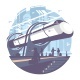 Hyperloop Express Transport Train, Vectors | GraphicRiver