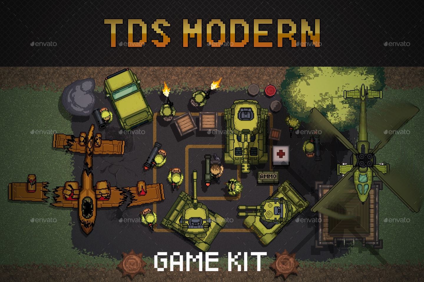TDS Pixel Art Game Assets, Game Assets | GraphicRiver
