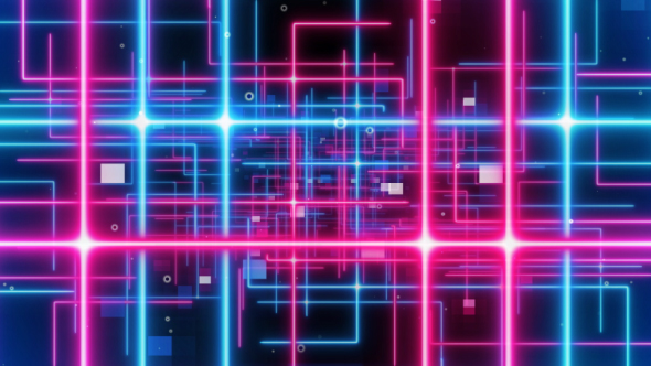 Colorful Grid Loop Background, Motion Graphics | VideoHive