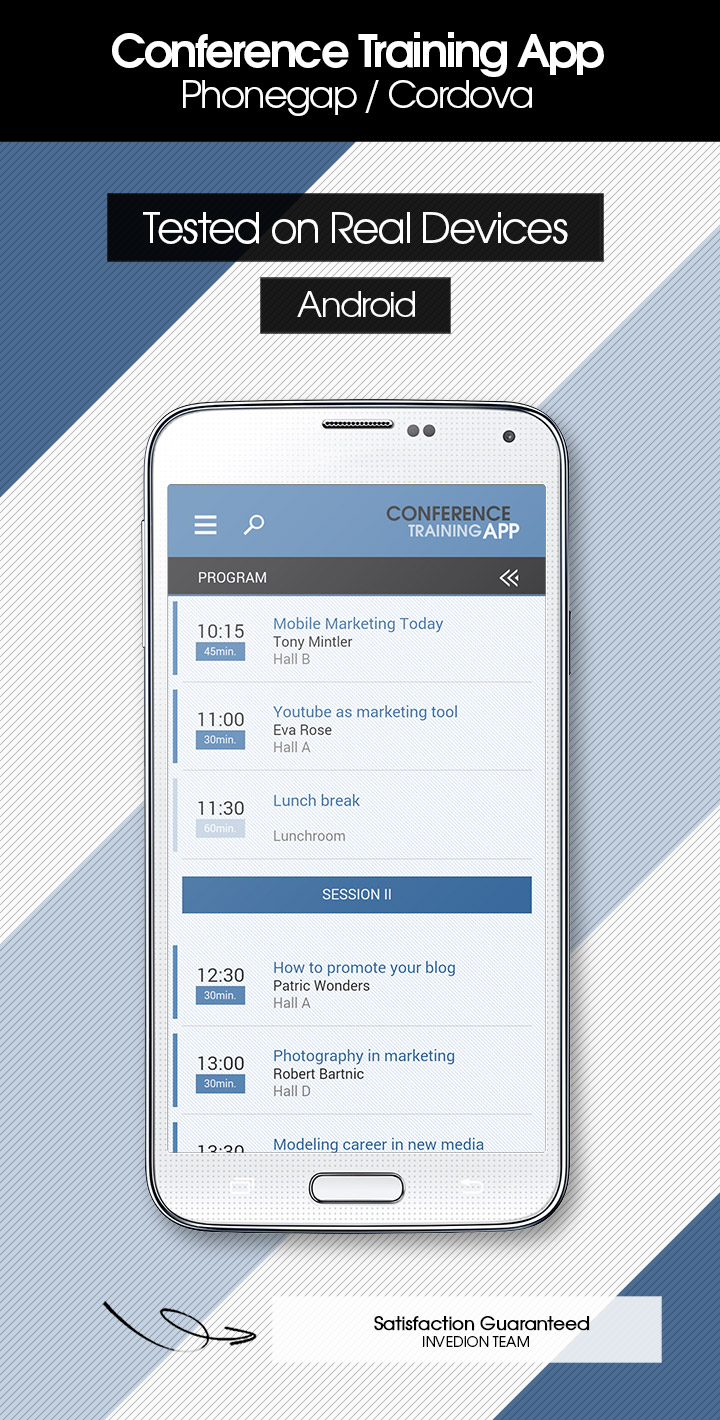 Conference Training App With CMS - Android [ AdMob & Push Notifications ] by INVEDION