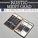 Rustic Burger Menu Card, Print Templates | GraphicRiver