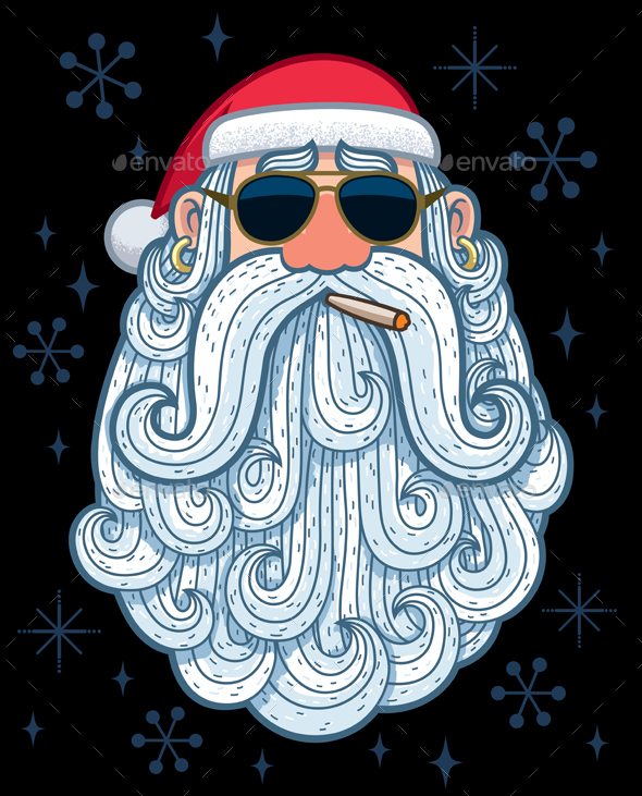 Santa Portrait 3 - Cool by Malchev | GraphicRiver