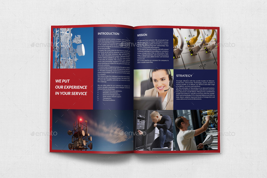 Telecom Services Brochure Template - 12 Pages, Print Templates ...