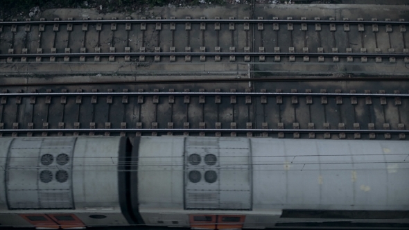 Top View on Trains, Stock Footage | VideoHive