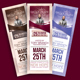 Leader's Day Church Ticket Template, Print Templates | GraphicRiver
