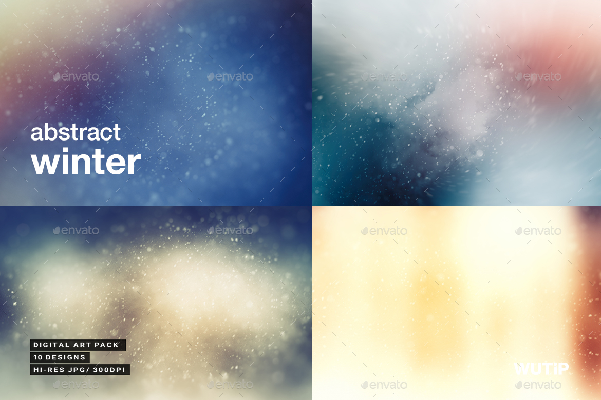 Abstract Winter Backgrounds by Wutip | GraphicRiver