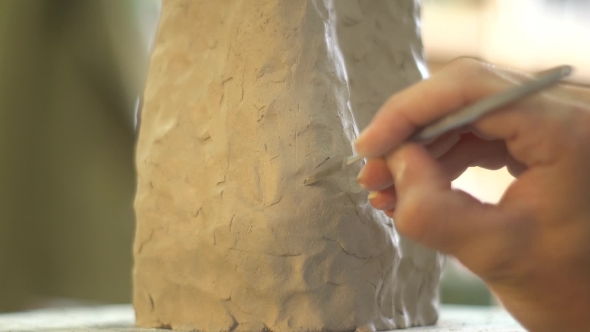 Pottery Process of Making Clay Vase, Stock Footage | VideoHive