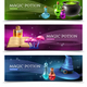 Magic Potion Banners, Vectors | GraphicRiver