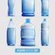 Plastic Bottles Transparent Icon Set, Vectors | GraphicRiver
