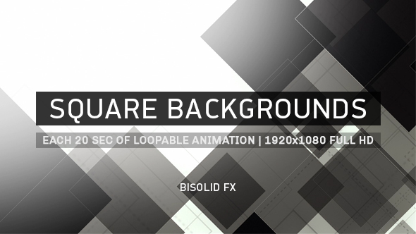 Square Backgrounds by bisolid_fx | VideoHive