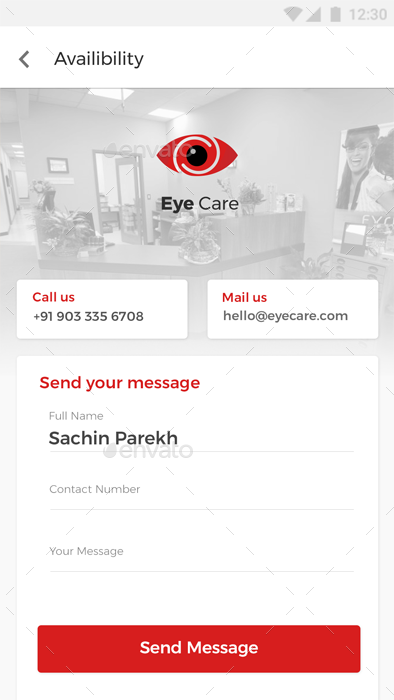 Online Doctor Appointment Booking App UI| Eye Doctor Appointment App UI ...