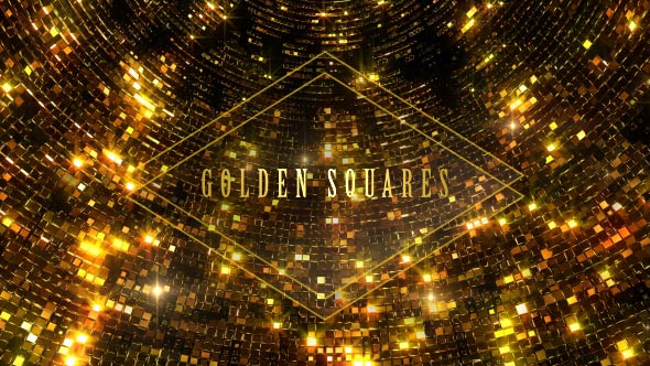 Golden Squares, Motion Graphics | VideoHive
