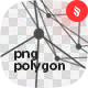 Transparent Outline Polygon with Connected Dots Backgrounds, Graphics