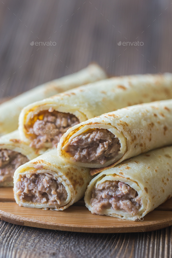 Crepes with tuna Stock Photo by Alex9500 | PhotoDune