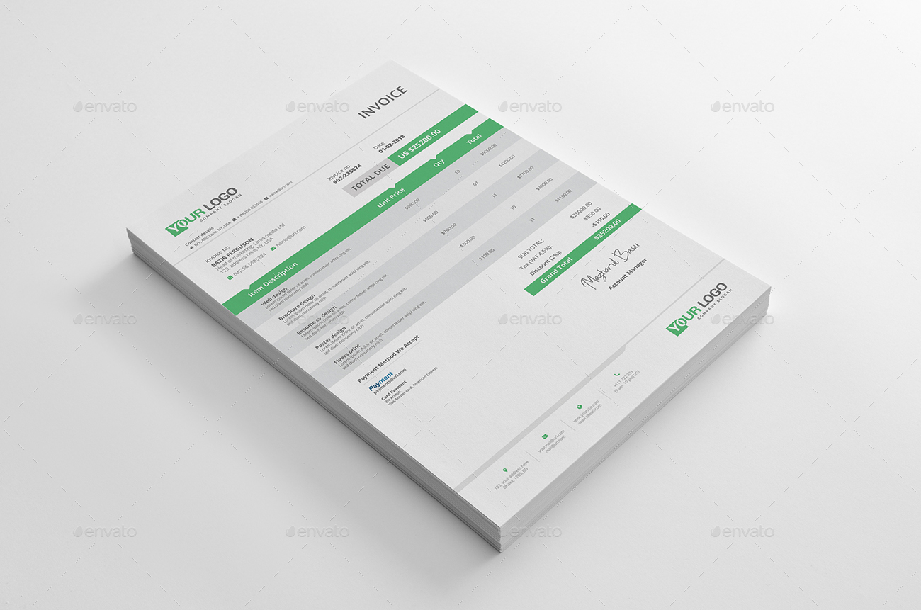 Invoice, Print Templates | GraphicRiver