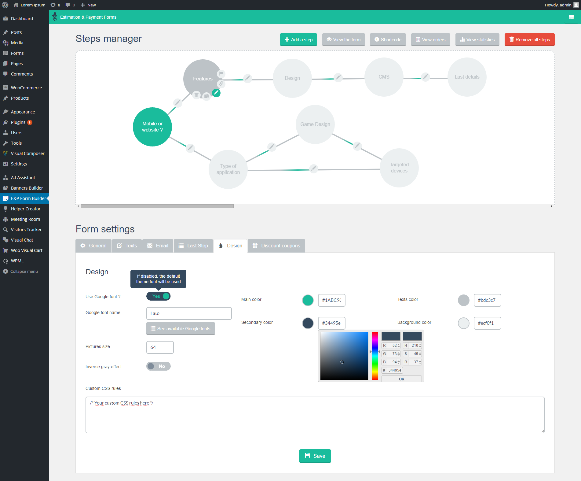 WP Cost Estimation & Payment Forms Builder by loopus | CodeCanyon