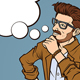 Thinking Hipster, Vectors | GraphicRiver