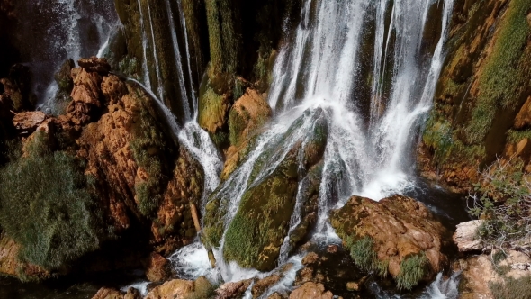 View of Kravica Waterfall, Bosnia and Herzegovina., Stock Footage ...