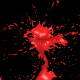 Flying Blood Splash Vertical Front View Top View, Motion Graphics ...
