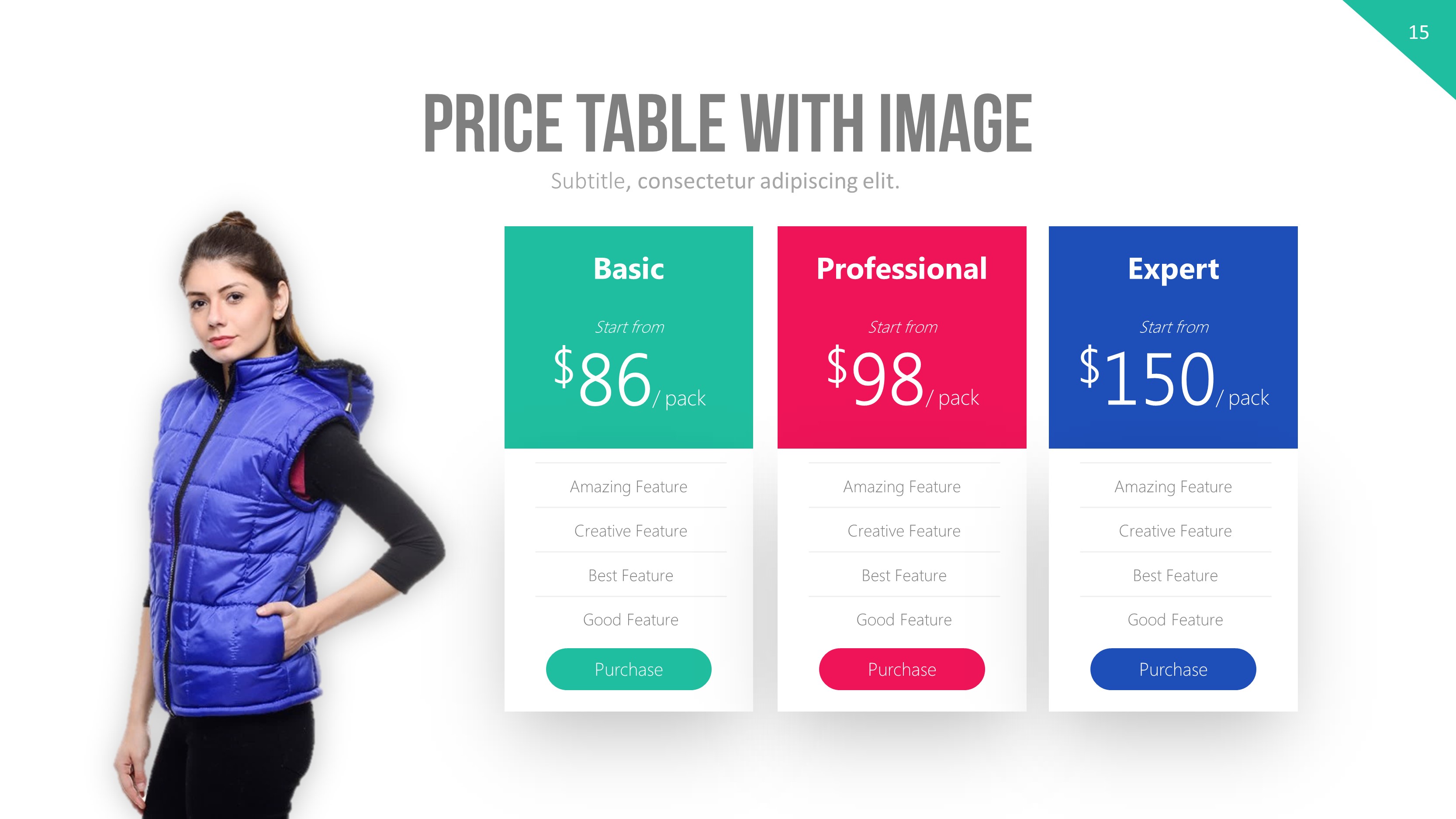 Price Table PowerPoint Template, Presentation Templates | GraphicRiver