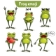 Vector Set of Frog Characters. Set 4, Vectors | GraphicRiver