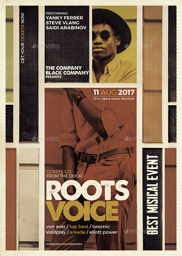 Retro Poster A3 Template, Print Templates | GraphicRiver