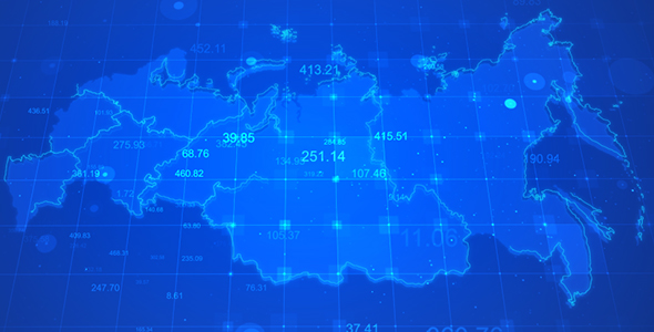 Russia Technology Data Background, Motion Graphics | VideoHive