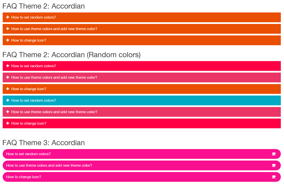 Bootstrap FAQ + Testimonials + Team Layouts by jag_themes | CodeCanyon