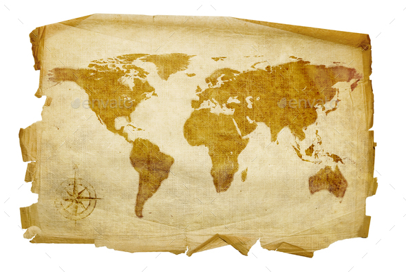 Old map, isolated on white background Stock Photo by zeffss | PhotoDune