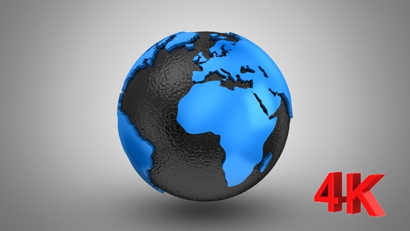World Map Turns Into a Globe, Motion Graphics | VideoHive