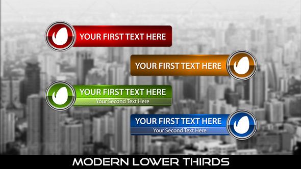 Modern Lower Thirds, Motion Graphics | VideoHive