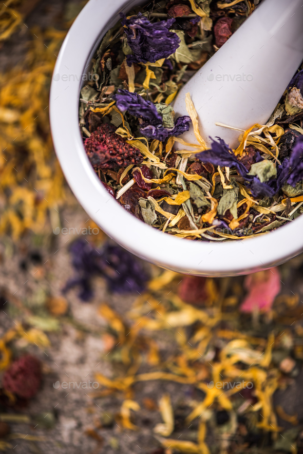 Preparation of natural aromatic tea Stock Photo by merc67 | PhotoDune