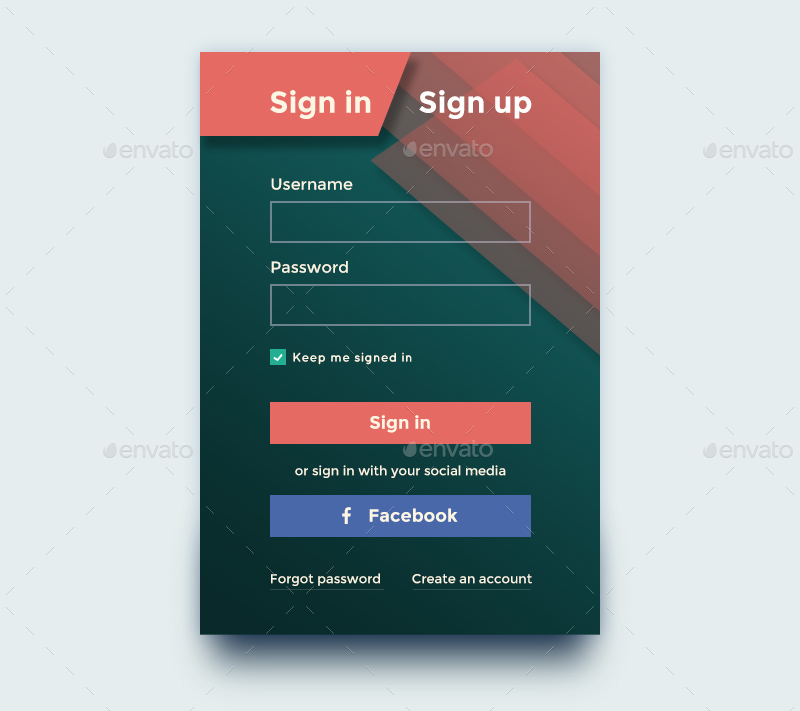 Modern Web Forms, Web Elements | GraphicRiver