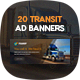 Transit - Transportation Ad Banners, Web Elements | GraphicRiver