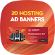 20 Hosting Banner Set, Web Elements | GraphicRiver