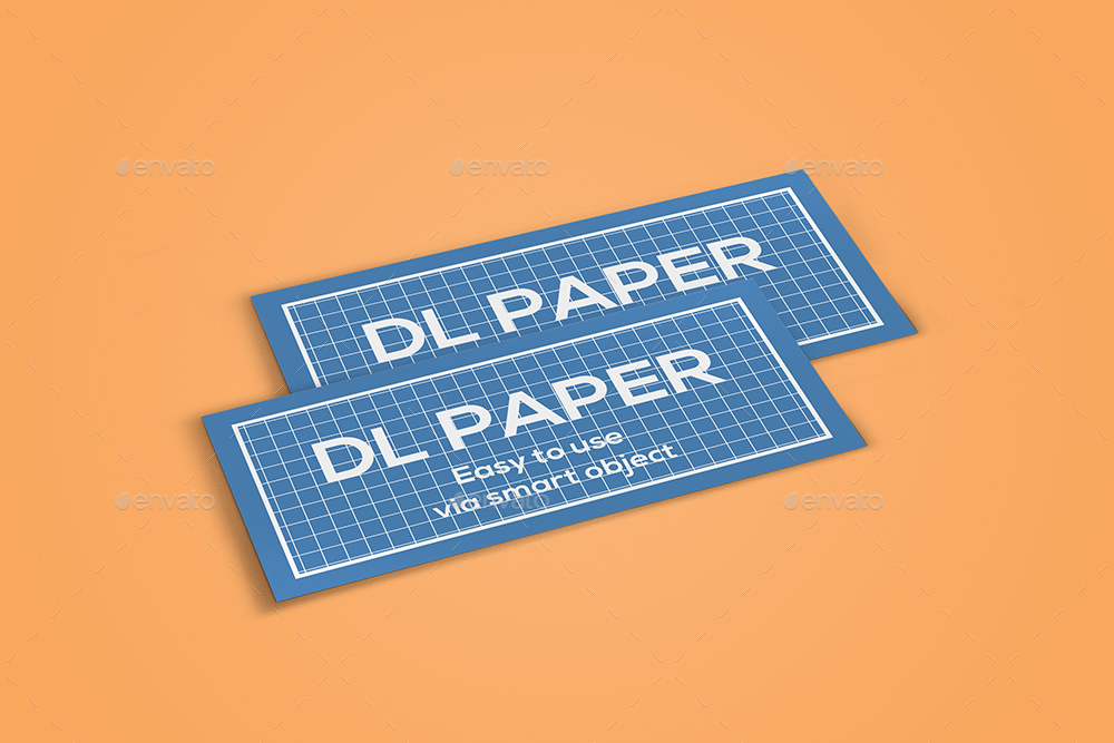 DL Paper Flyer Mock-Up, Graphics | GraphicRiver