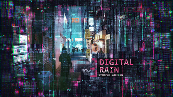 Digital Rain by glitcher | VideoHive