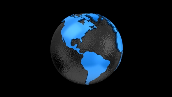 World Map Turns Into a Globe, Motion Graphics | VideoHive