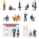 Unemployed People Characters Set by macrovector | GraphicRiver