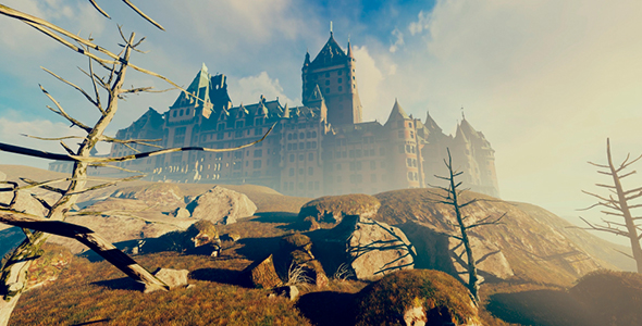 Ancient Castle In The Fog, Motion Graphics | VideoHive