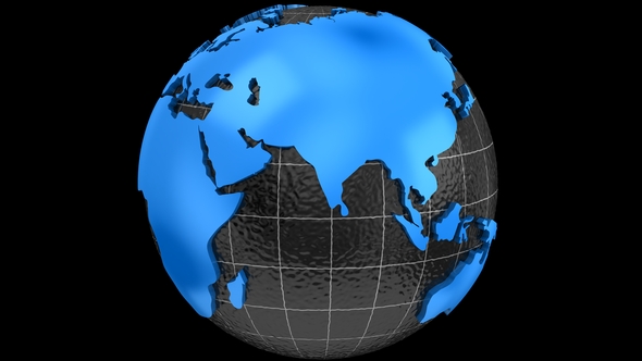 Rotating of Earth, Motion Graphics | VideoHive