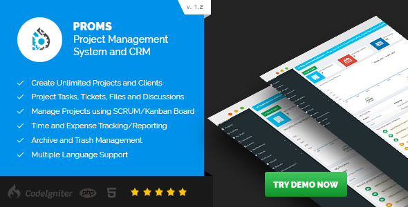 PROMS - Project Management System and CRM by 786net | CodeCanyon