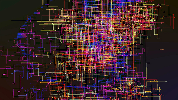 Moving Colorful Lines Looped , Motion Graphics | VideoHive