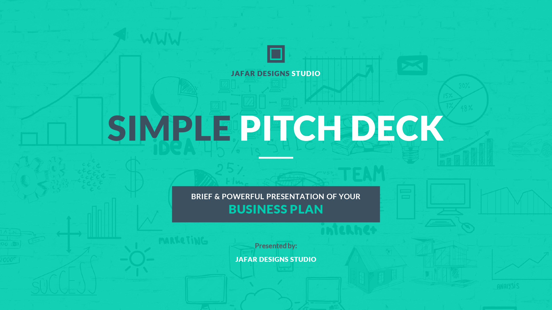 Simple Pitch Deck PowerPoint Template, Presentation Templates ...