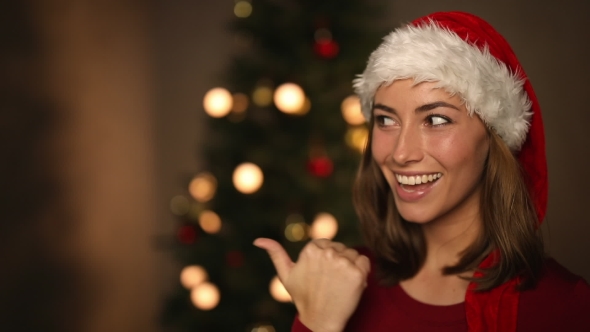 Gorgeous Santa Girl, Stock Footage | VideoHive