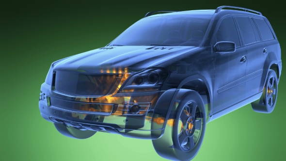 Transparent Car Rotate, Motion Graphics | VideoHive