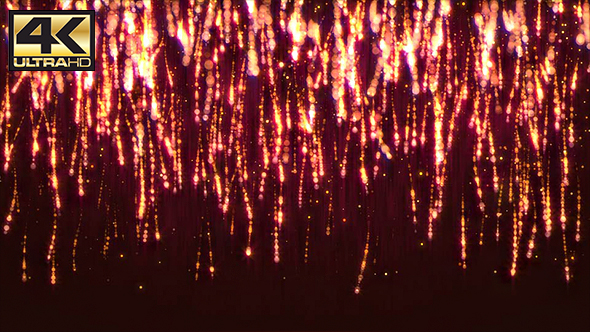 Abstract Dark Red Digital Particle Rain Background 4K, Motion Graphics