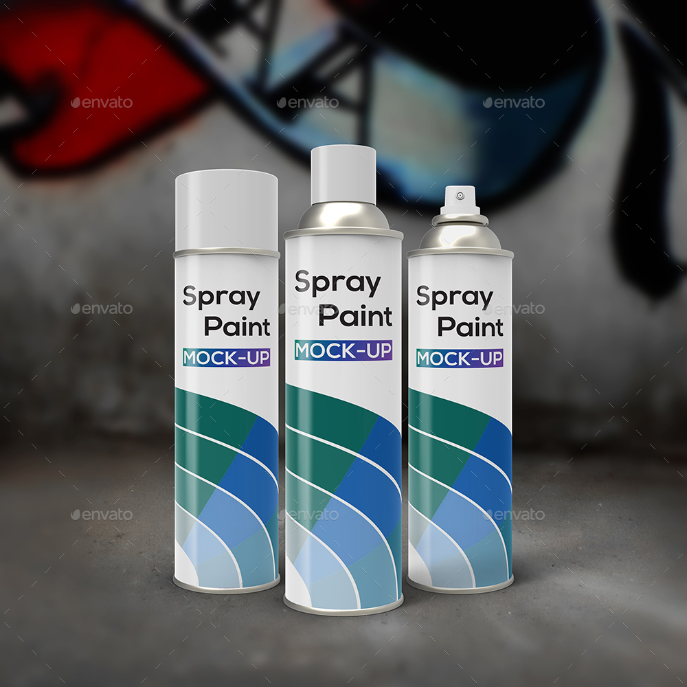 Spray Paint Mock-Up, Graphics | GraphicRiver