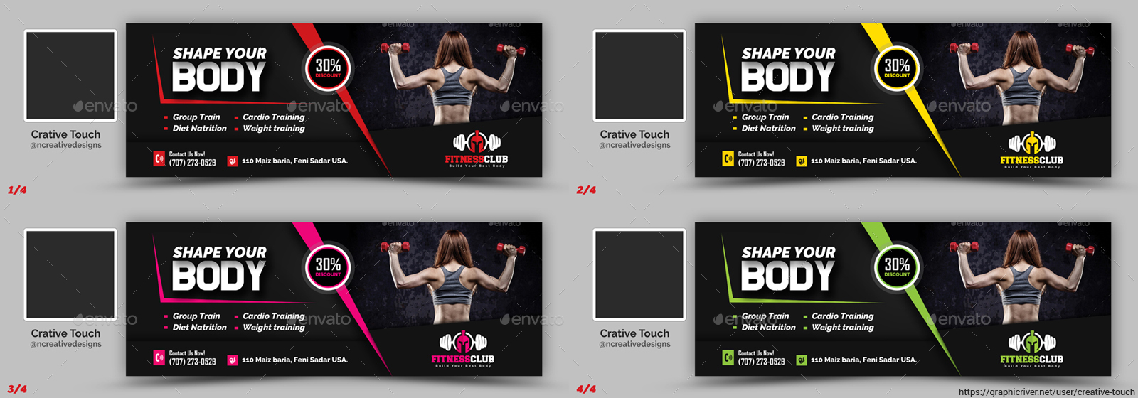 Fitness / Gym Advertising Bundle Vol.1, Print Templates | GraphicRiver