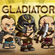 Gladiator 2D Game Character Sprite Sheet, Game Assets | GraphicRiver